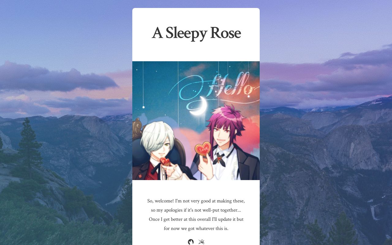 A Sleepy Rose